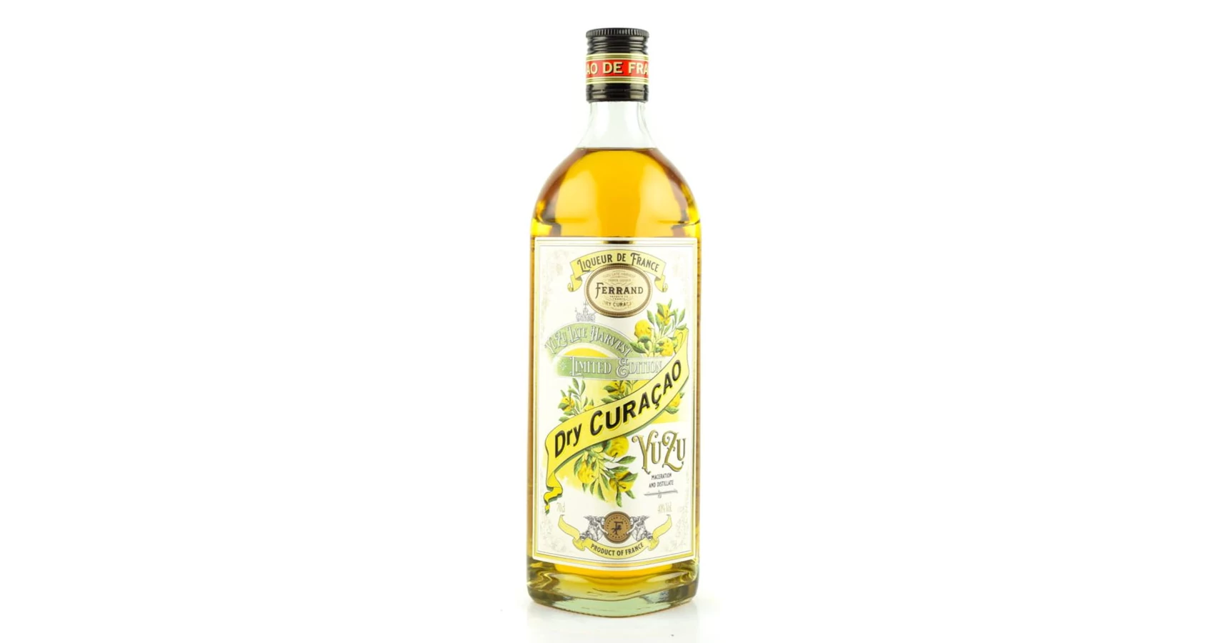 Ferrand Curacao Yuzu likőr DRS (0,7L / 40%) - DrinkMix Italwebshop