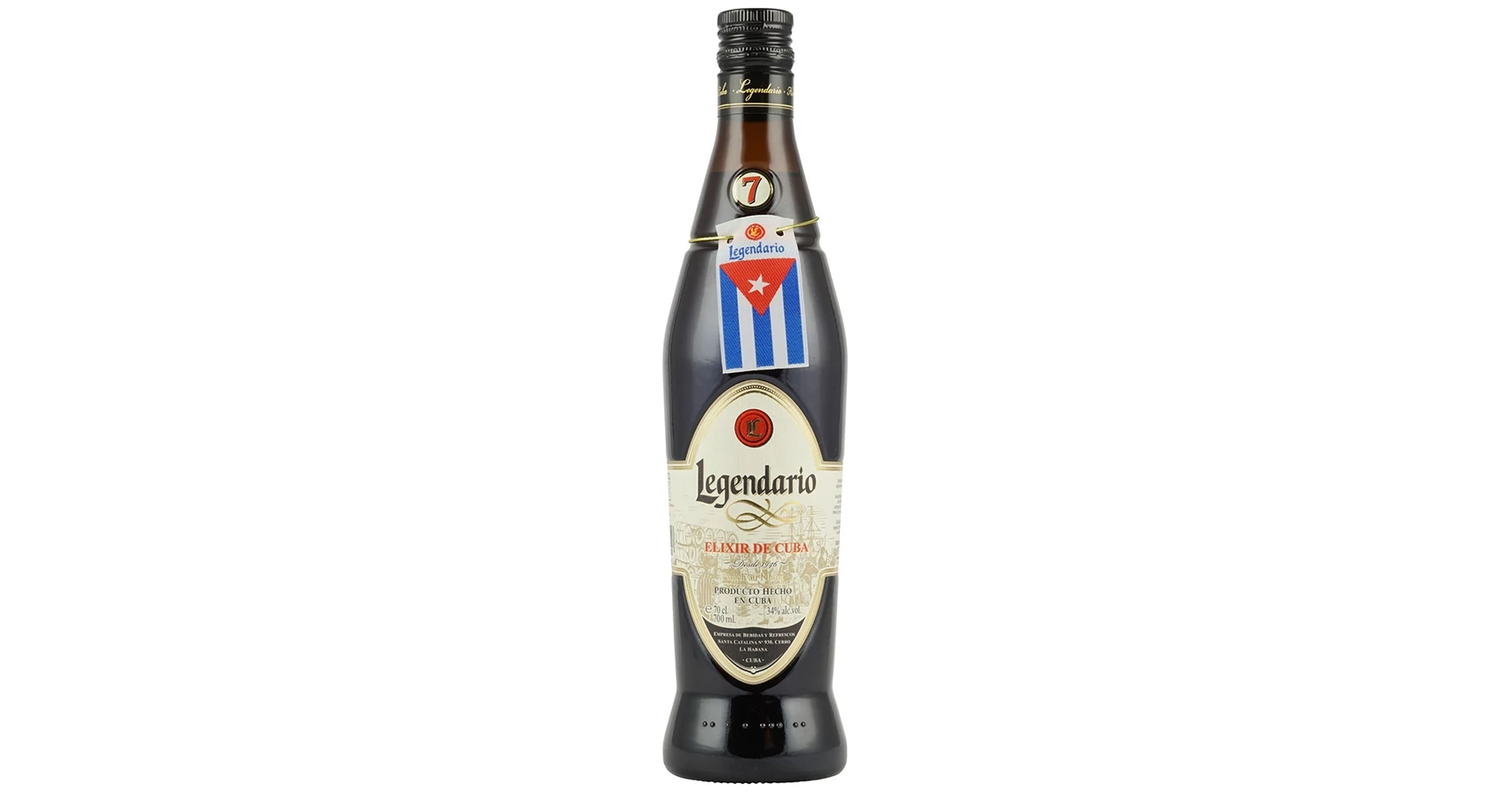 Legendario Elixir de Cuba 7 éves rum DRS (0,7L / 34%) - DrinkMix ...